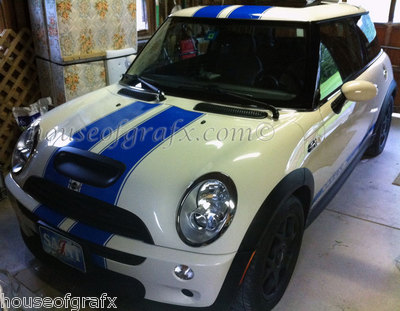 20" Racing Stripes Stripe Decals fit Mini Cooper JCW Countryman Clubman ...