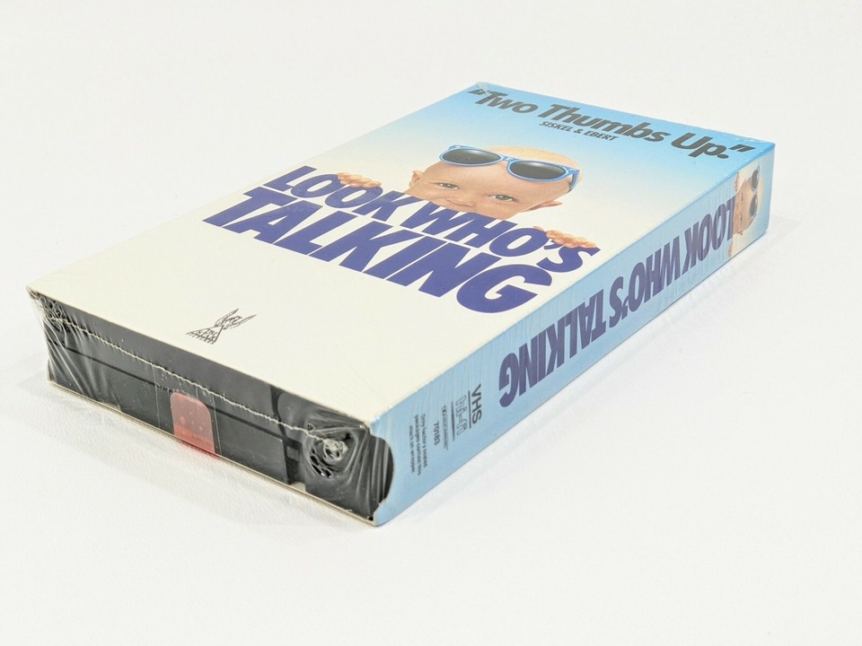 Look Whos Talking (VHS, 1992, Slipsleeve) factory sealed ultra rare ...