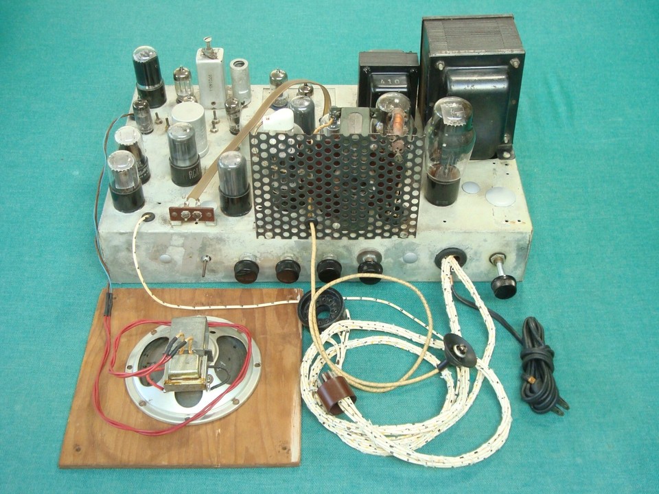 Vintage 1950 TeleKit 10A, 10" DIY, Kit TV in Home-Made Grey Painted ...