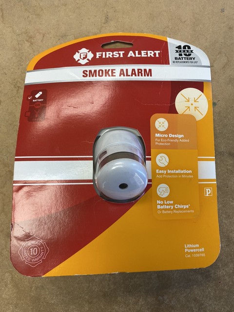 First Alert Micro Photoelectric Smoke Alarm 10yr Battery 1039765 for ...