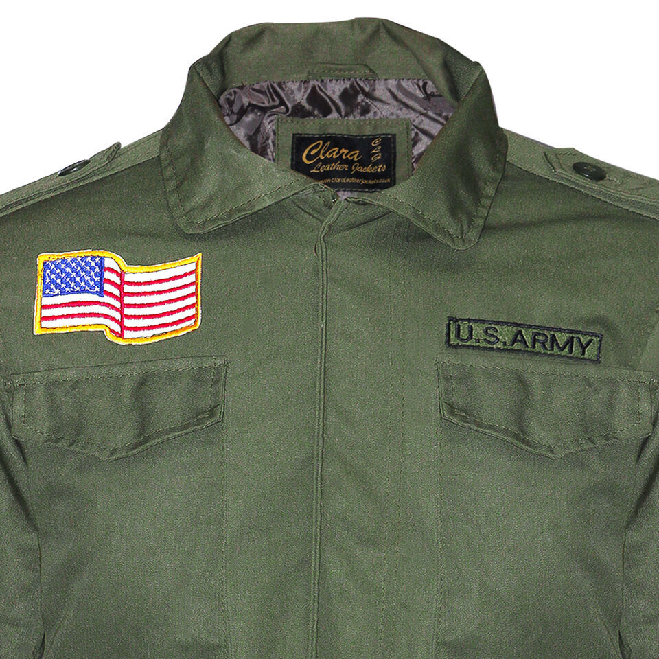 MENS M65 FIELD JACKET FIRST BLOOD JOHN RAMBO US COMMANDER MILITARY ARMY ...