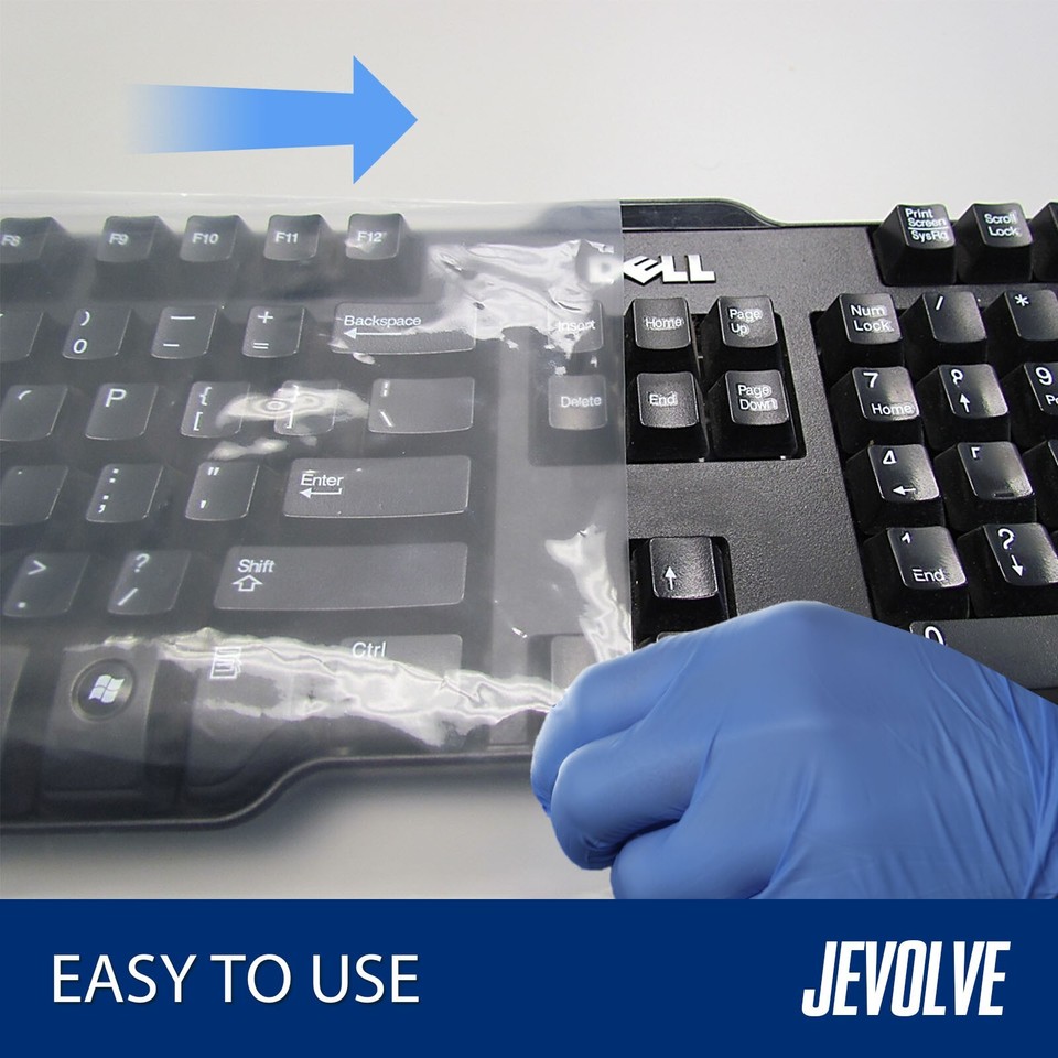 Disposable Keyboard Cover Sleeves 6" x 18" Universal Keyboard Sleeve ...