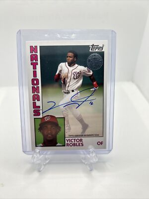 2019 Topps 1985 Signatures 150th Anniversary Victor Robles Auto #122/ ...