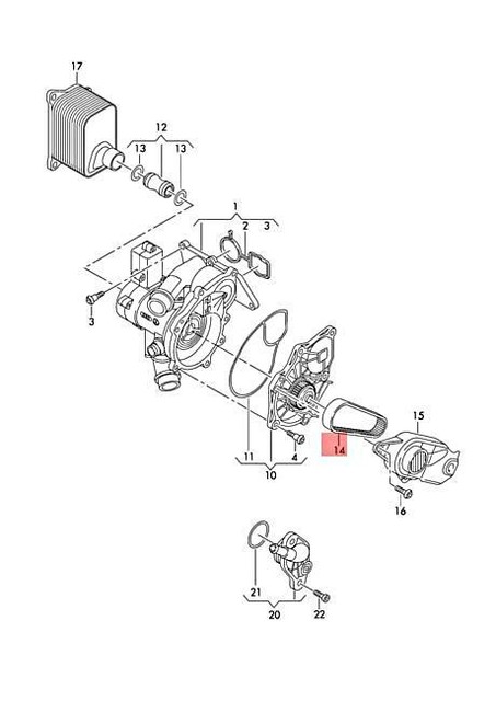 AUDI A6 AVANT COOLANT HOSE WITH QUICK RELEASE COUPLING 4K0122101BL 19 ...