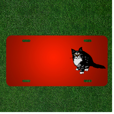 Custom Personalized License Plate With Add Names To Kitten Cat Kitty ...