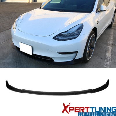 Fits 17-23 Tesla Model 3 4DR RPM Style PP Front Bumper Lip Spoiler ...