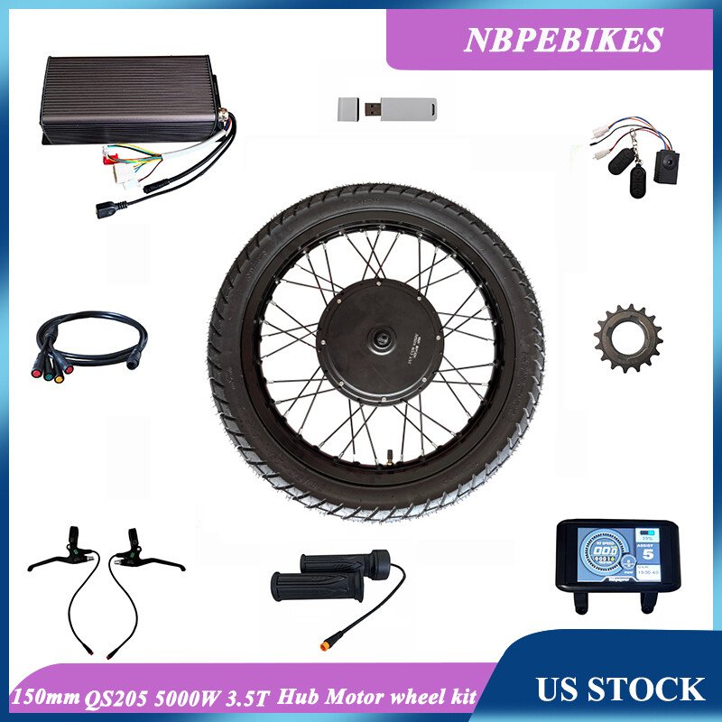 US stock:QS205 150mm 3.5T 5000W 18-21'' hub motor wheel kit(Sabvoton ...