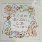 Dimensions Sea Shells Cross Stitch Kit 12x12 Sampler Lifes Treasures ...