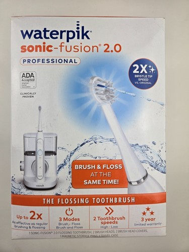 Waterpik Sonic-Fusion 2.0 Pro Electric Toothbrush & Water Flosser Combo ...