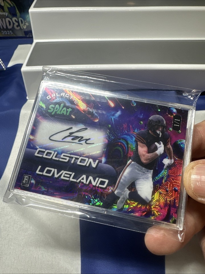 2025 Wild Card Splat Football Colston Loveland Galactic Splat Auto 1/1 ...