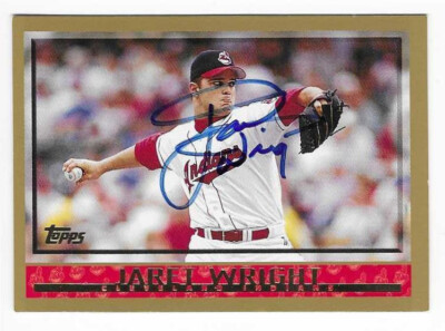 JARET WRIGHT 1998 TOPPS AUTOGRAPHED SIGNED # 432 CLEVELAND INDIANS | eBay