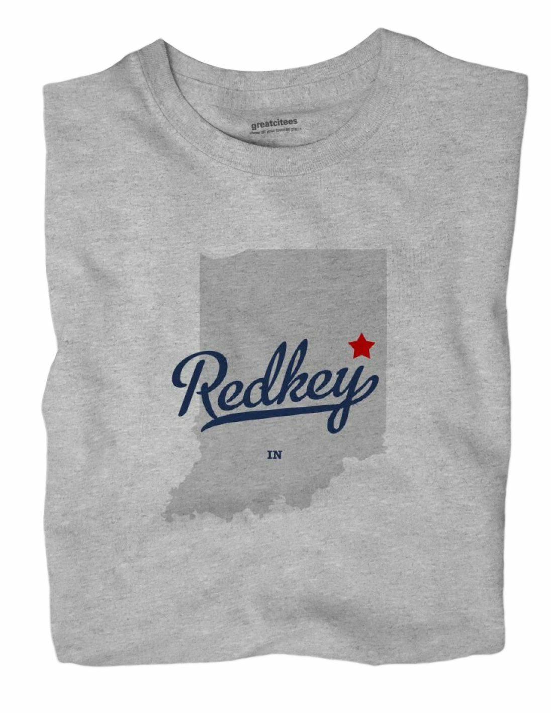 Redkey Indiana IN T-Shirt MAP | eBay