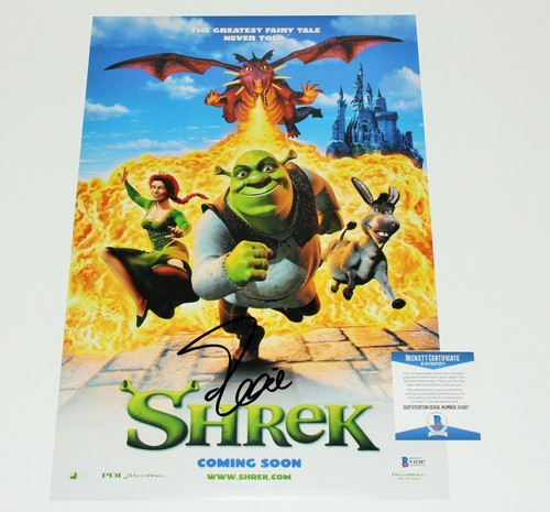 ACTOR EDDIE MURPHY SIGNED 'SHREK' 12x18 MOVIE POSTER 1 BECKETT COA ...
