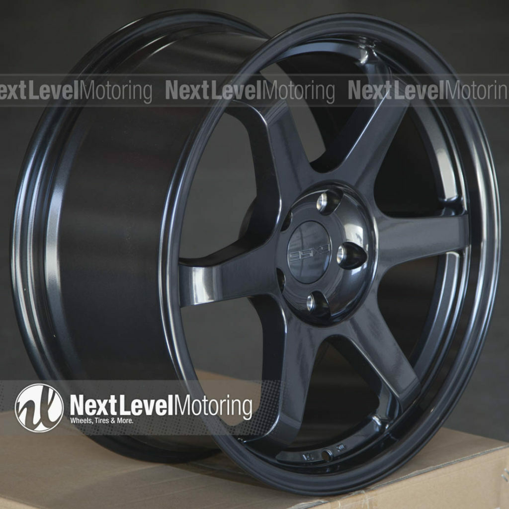 9SIX9 SIX-1 18X8.5 5X108 +35 CARBON GRAY TE37 STYLE WHEELS FITS FORD ...