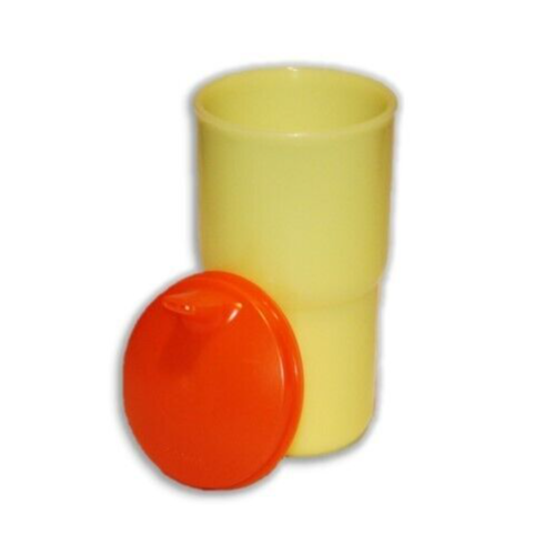 Tupperware Tabletop Tumbler 12 oz. G Cup w/ Domed Sipper Seal Yellow ...