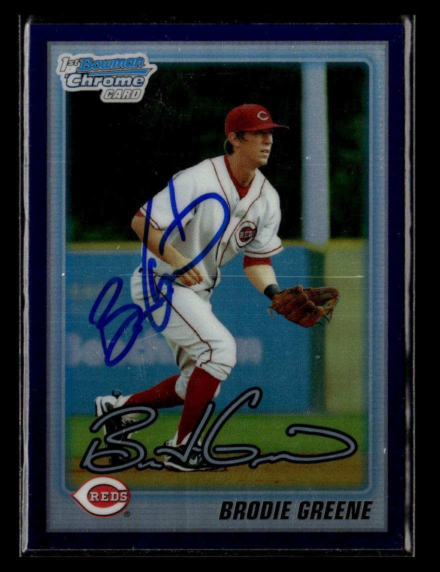 2010 Bowman Chrome #BDPP29 Brodie Greene Purple Refractors IN PERSON ...
