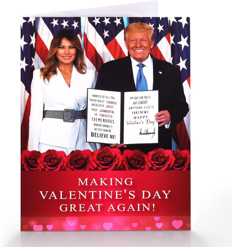 Funny Trump Valentine'S Day Card, Humor Donald Trump Happy Valentine’S ...