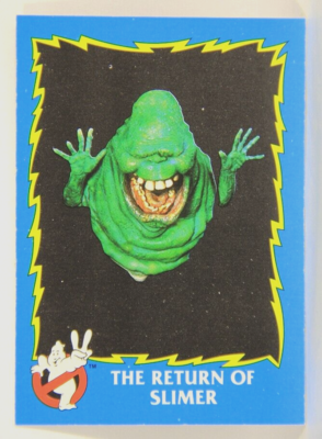 Ghostbusters 2 Slimer Ghostbusters II Slimer Sticker Card