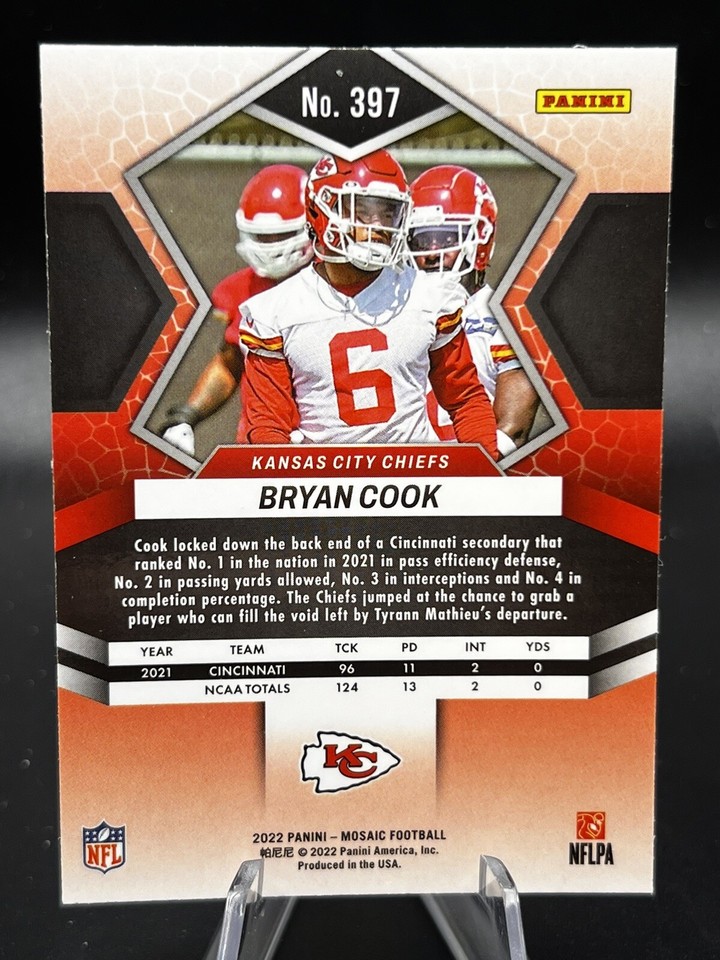 2022 Panini Mosaic Football Bryan Cook #397 RC Rookie | eBay