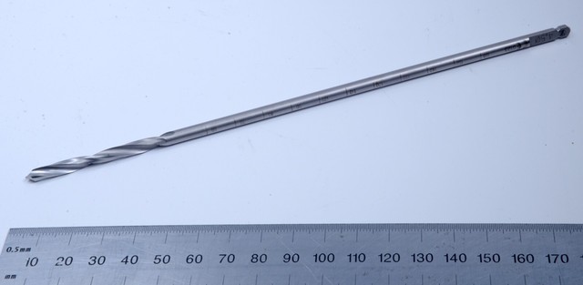 Zimmer 2410-46 Drill Bit Quick Connect 4.5mm Orthopedic 7-1/2" #2 for ...