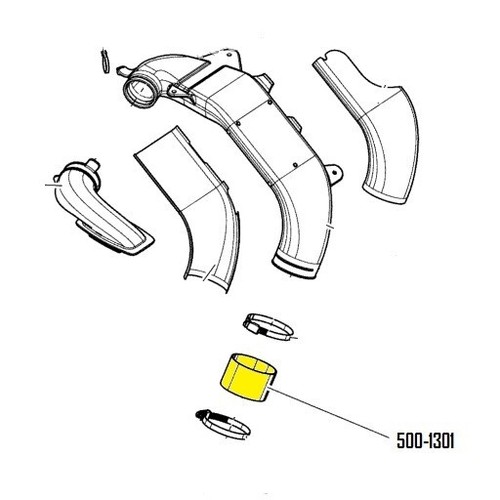 Can-Am Maverick Outlander Renegade Air Outlet Rubber Adapter Boot ...