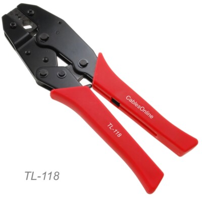 Coax Crimp Tool for RG8 RG9 RG11 RG174 RG316 Wires, UHF N SMA TNC BNC ...