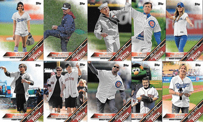 2016 Topps Update First Pitch Inserts (Singles) U PICK - COMPLETE YOUR ...