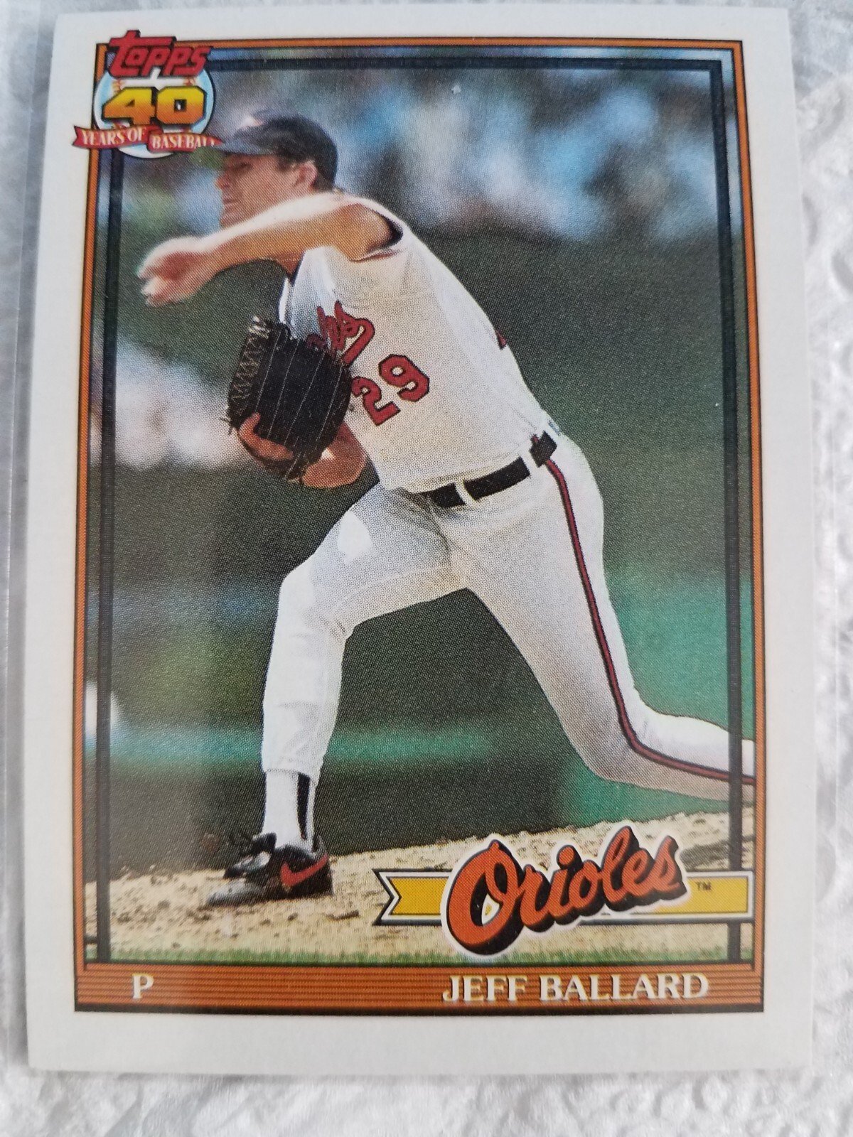 JEFF BALLARD BALTIMORE ORIOLES 1991 TOPPS 40 YEARS OF BASEBALL CARD #546 | eBay