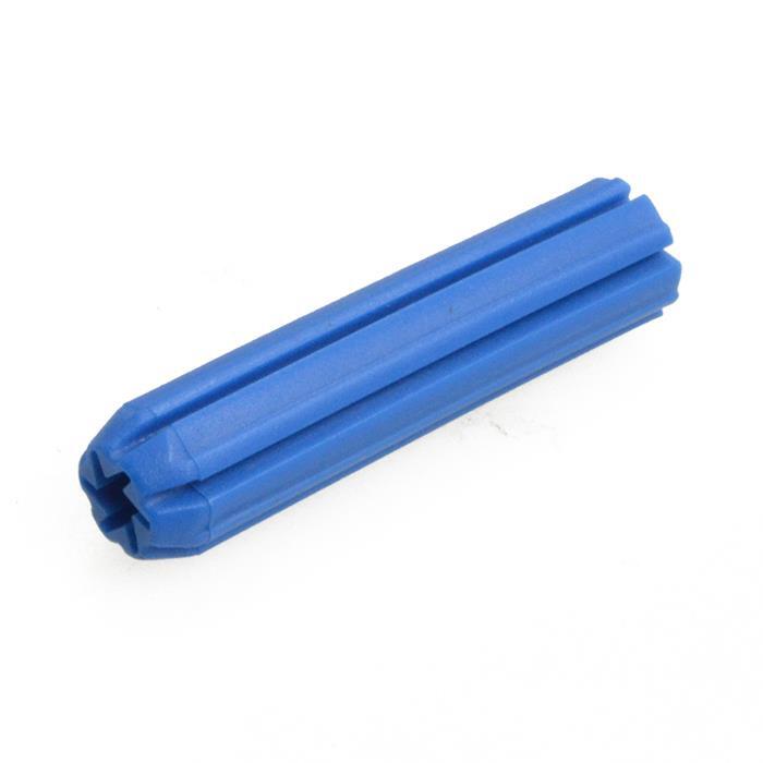 Qty 500 Blue PVC Wallplug 8mm x 25mm suit 14-16g Screw Masonry Fixing ...
