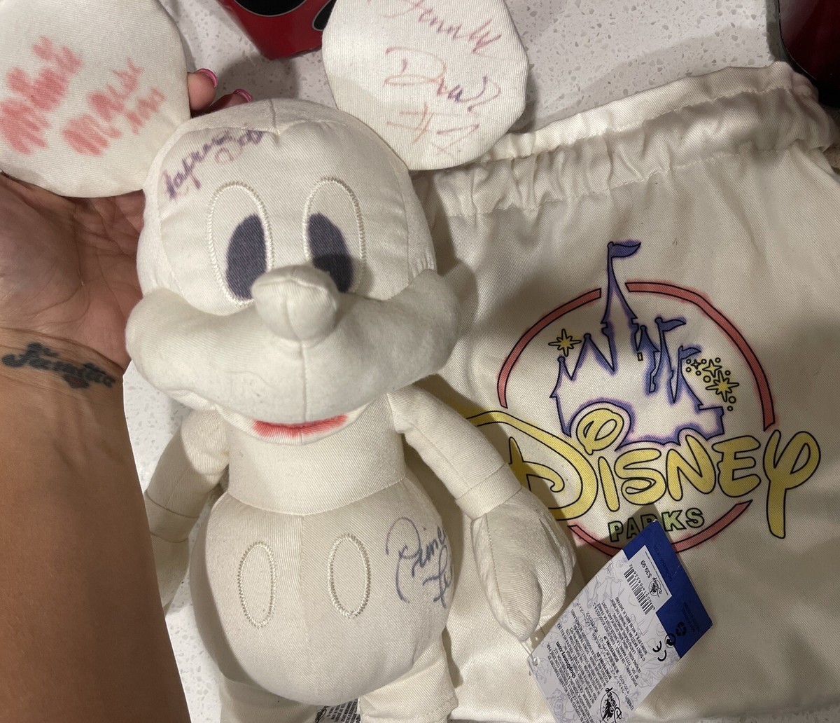 Mickey Mouse Autograph Stuffed Animal