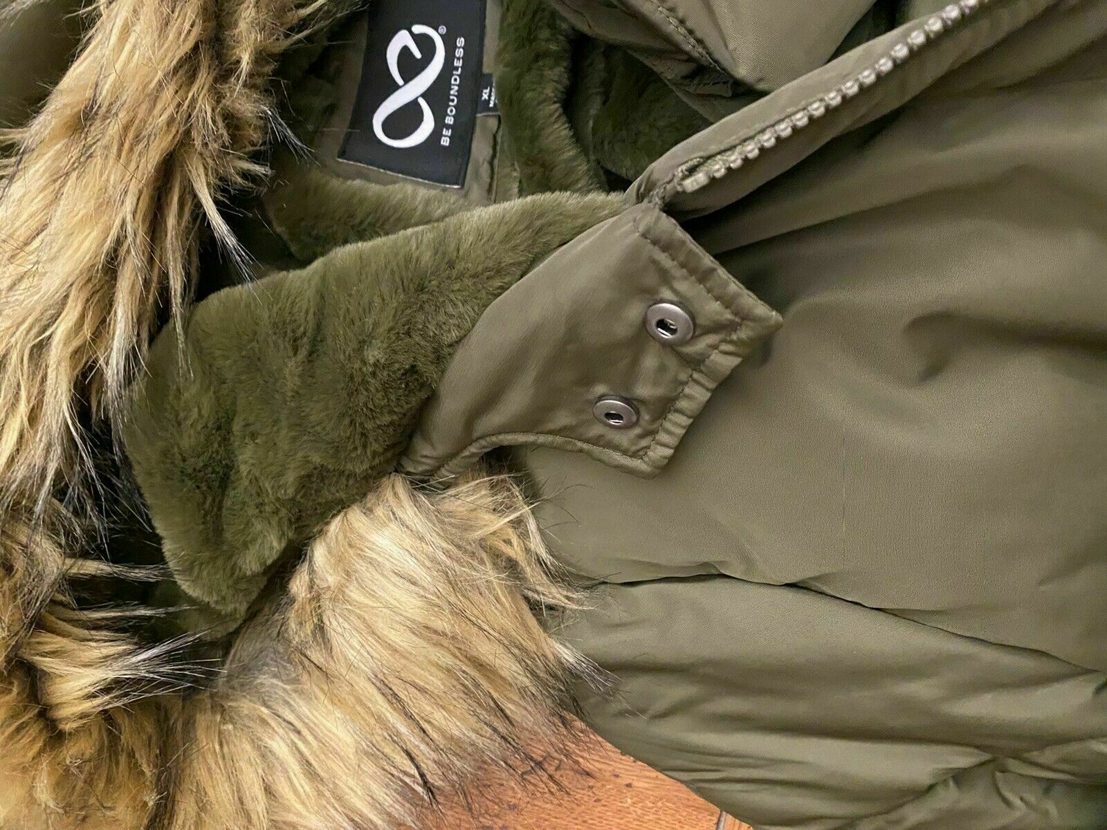 NEW Be Boundless Ladies Anorak Parka Faux Fur Cozy Jacket XL | eBay