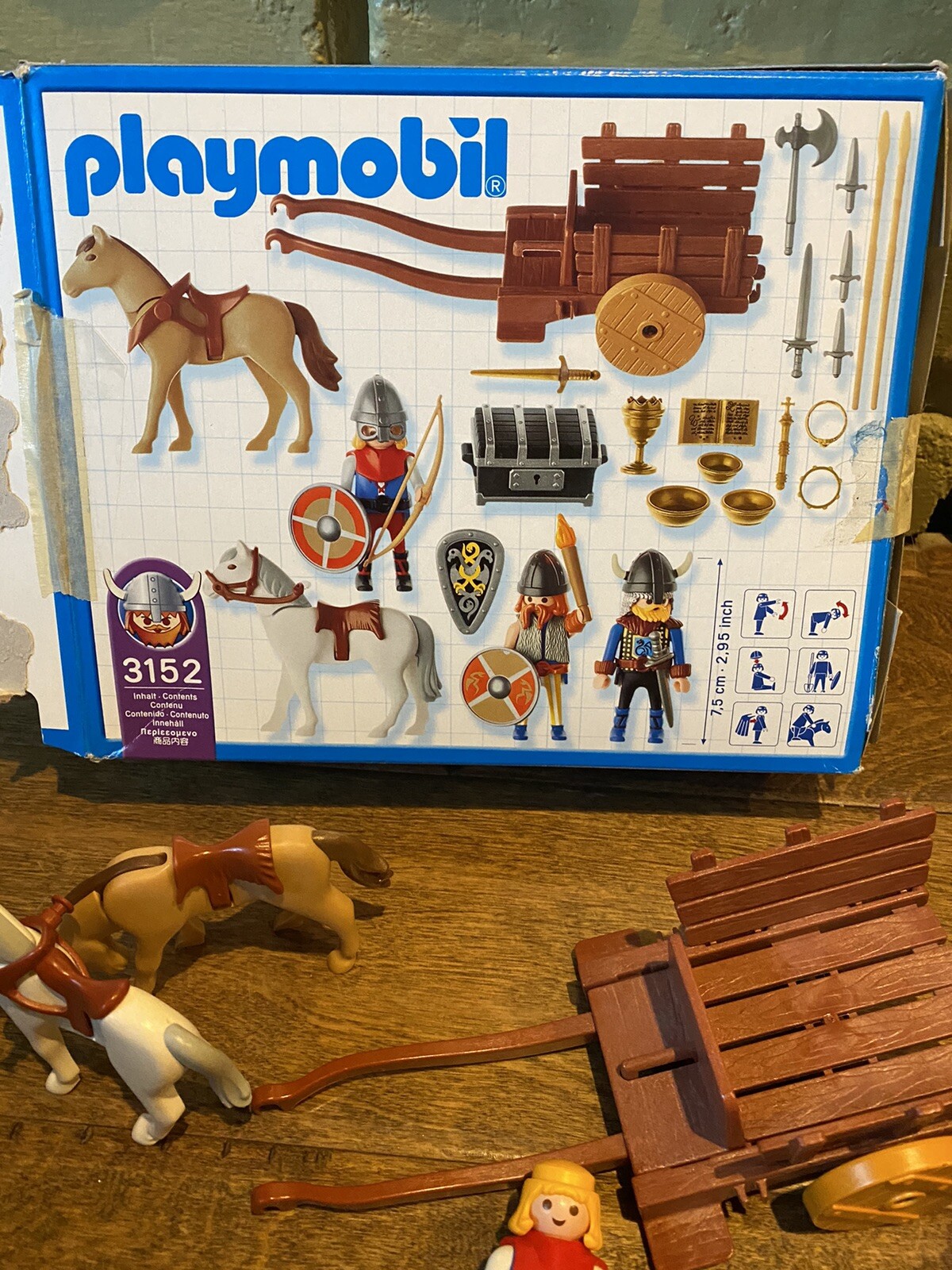 PLAYMOBIL 3152 Viking Raiders Horse and Cart 2002 for sale online | eBay