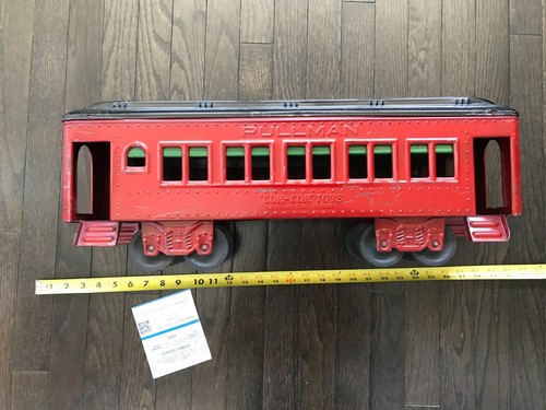 1920s Pullman Cor Cor Toys 24" Passenger Car Train Car Pressed Steel ...