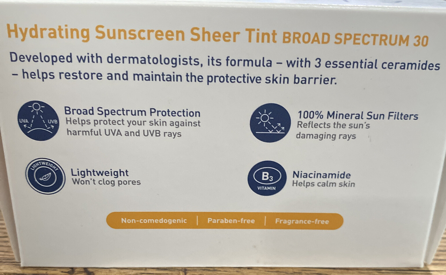 CeraVe Hydrating Sunscreen, Sheer Tint, SPF 30 .17 fl oz Sample Size ...