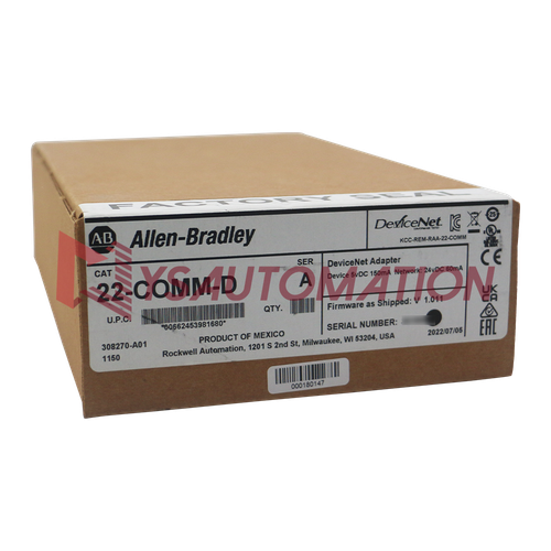 New Allen-Bradley 22-COMM-D Powerflex Devicenet Adapter Module Ser A ...