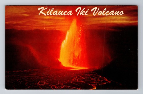 HI-Hawaii, Kilauea Iki Volcano, Antique, Vintage Souvenir Postcard | eBay