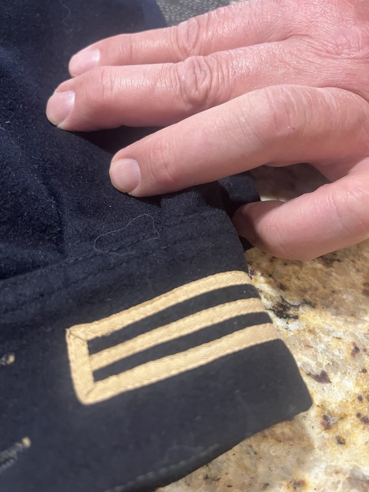 WWII Era Military US Navy Wool Blue Uniform With Pant, Cracker Jack ...