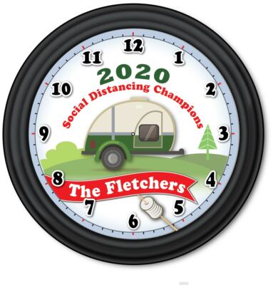 Teardrop Mini Camper Trailer RV PERSONALIZED Social Distancing Champ ...