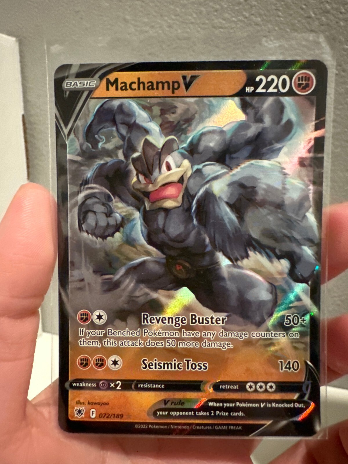 Machamp V Astral Radiance 72/189 Ultra Rare Pokemon TCG Near Mint NM ...
