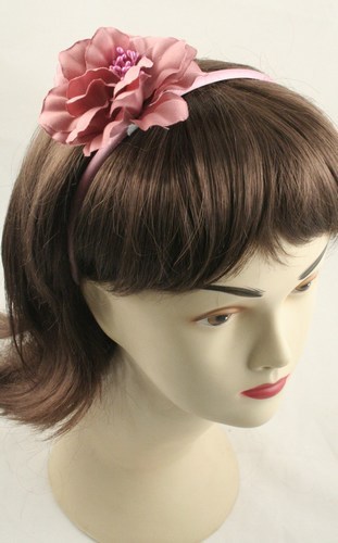 Fabric flower on a satin band party prom | eBay