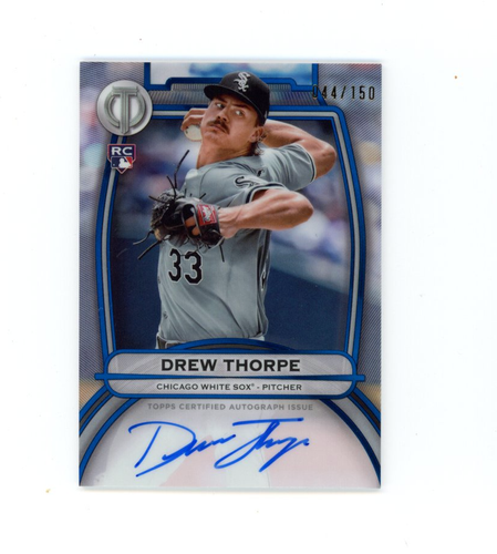 Drew Thorpe 2025 Topps Tribute Blue RC Auto /150 | eBay