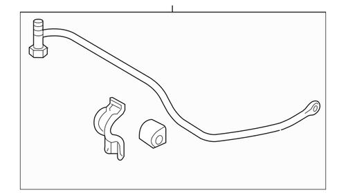 GENUINE HYUNDAI SONATA 2006-2008 REAR SUSPENSION STABILIZER BAR, 55510 ...
