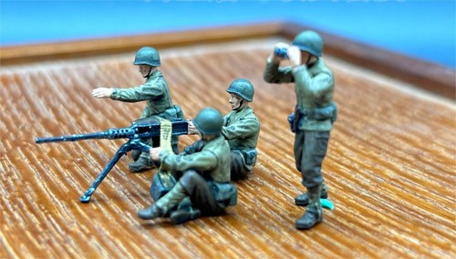 1/72 US Browning M2 Machine Gun With Crew Assembled Painted Model New ...