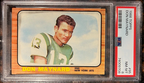 1966 Topps #95 Don Maynard PSA 8 NM-MT New York Jets Football Card | eBay