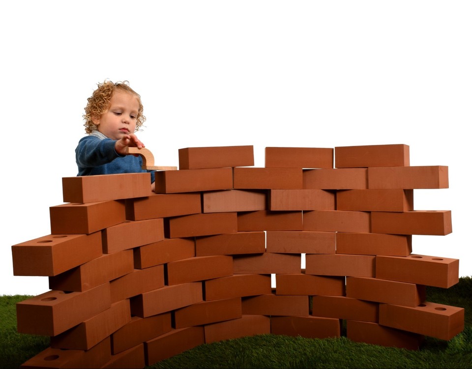 Single Foam Fake Building Brick Prop Real Size Construction Block ...