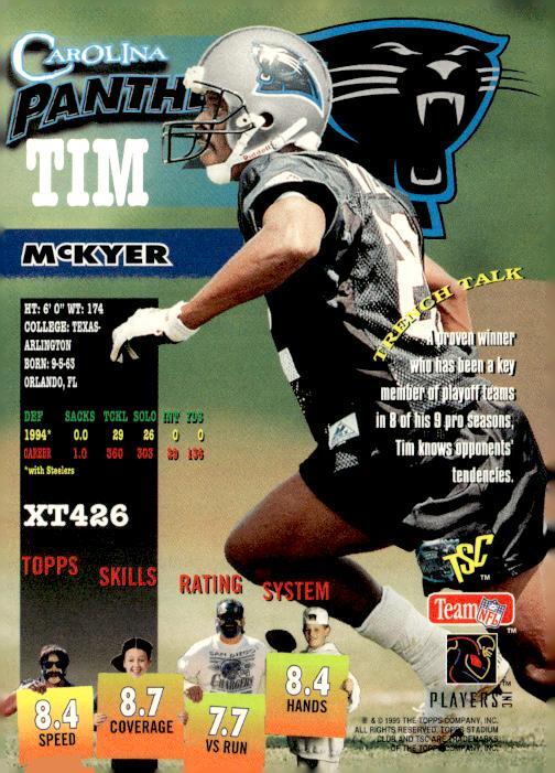 1995 Stadium Club #XT426 Tim McKyer | eBay