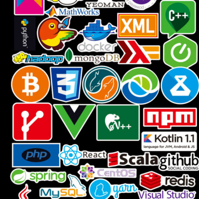 108 Pcs Developer Programming Language Stickers For DIY Laptop Luggage ...