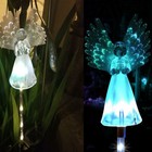 2 Pack Solar Powered Angel Lights Outdoor Decorative Light For Garden ...