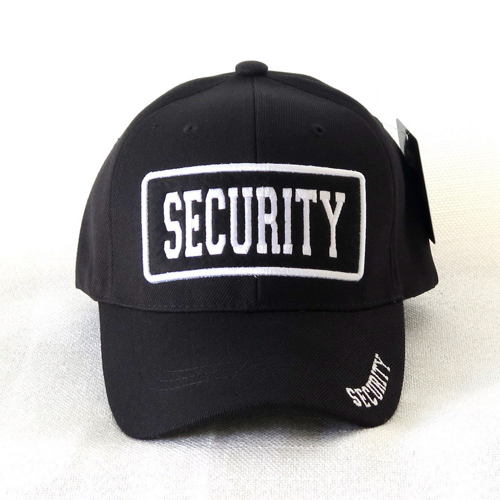 ( QTY 2 ) 3D Embroidered Security Guard Adjustable Baseball Cap Hat ...