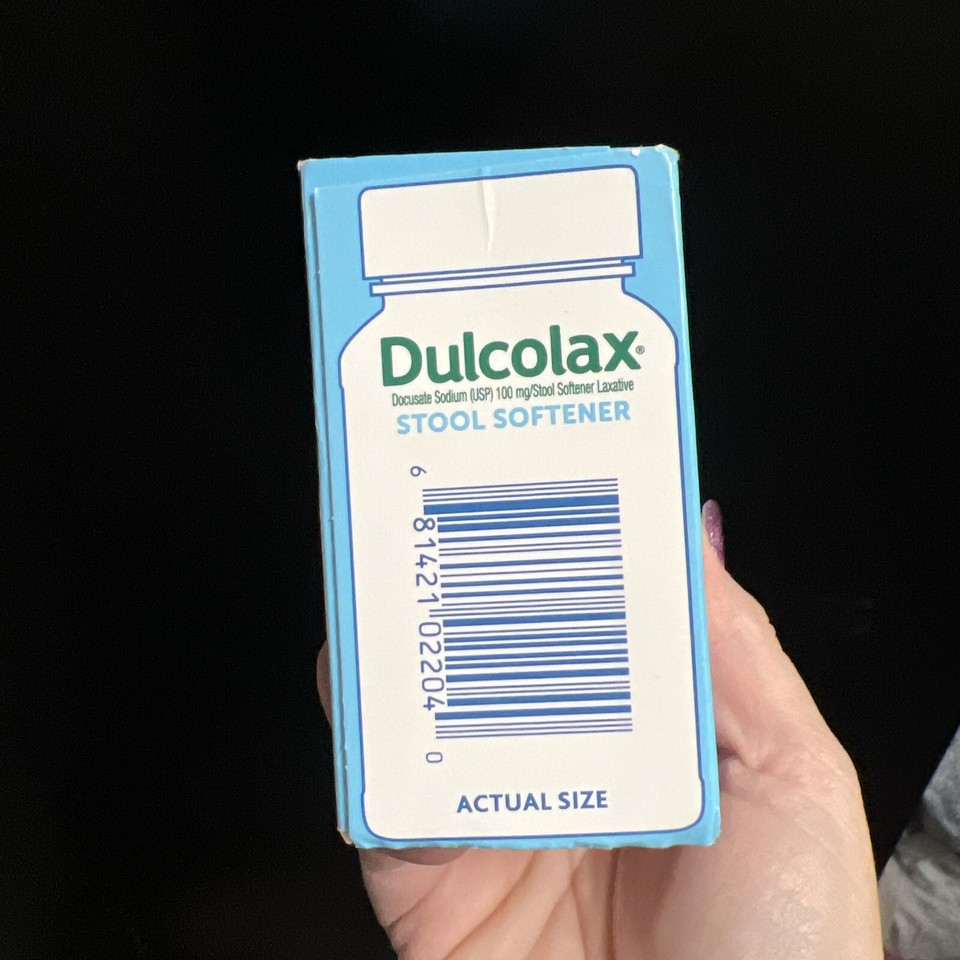 Dulcolax Stool Softener No Sugar Added. 100 Liquid Gels. Exp. 04/2027 ...
